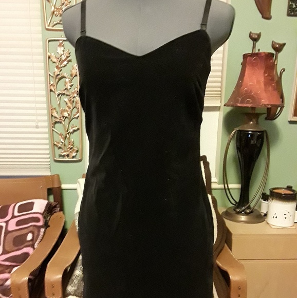 Esprit | Dresses | Vintage Esprit Black Velvet Mini Pencil Dress | Poshmark
